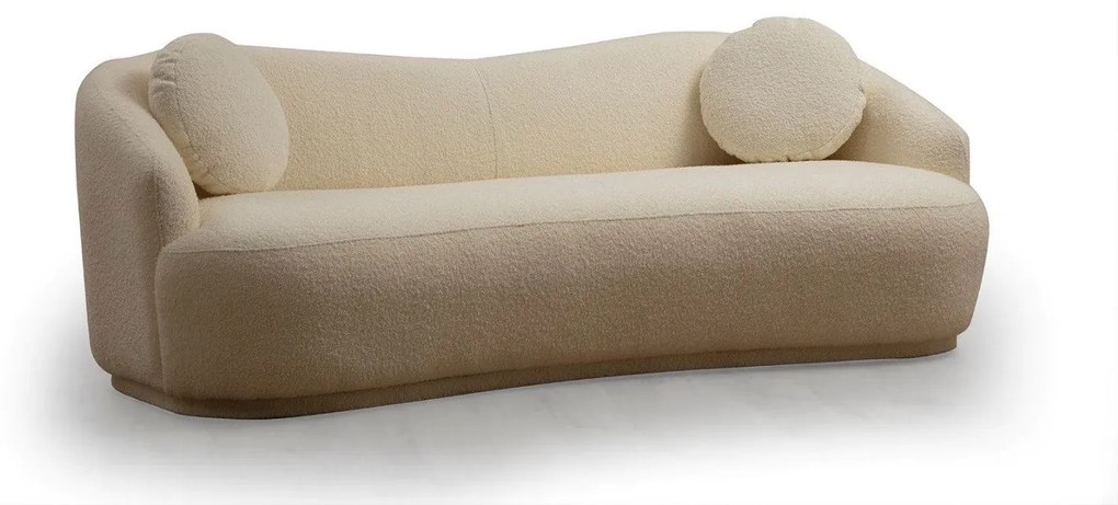 Designová 3-místná sedačka Tanicia 225 cm krémová