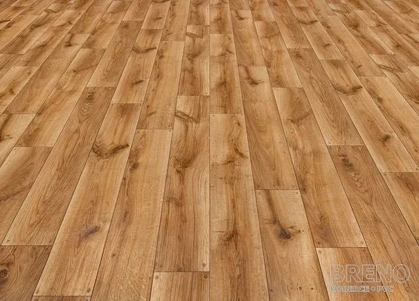 Breno PVC MAXIMA EKO Bando 051 (482-02) – hnědé dřevo, šíře 400 cm