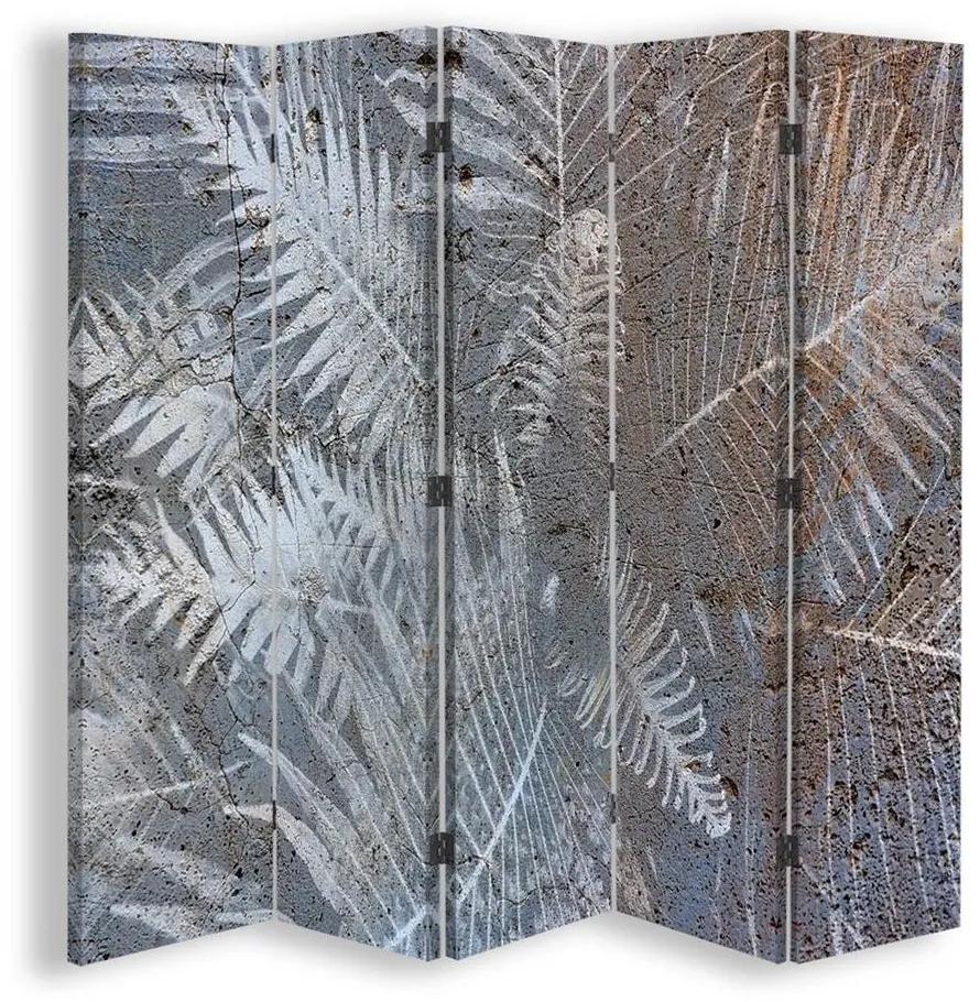Ozdobný paraván, Palmové inspirace - 180x170 cm, pětidílný, klasický paraván