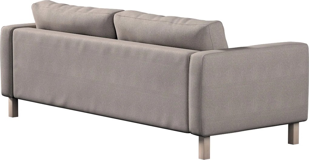 Potah na pohovku IKEA Karlstad, 3-místná, rozkládací barva béžová látka pletený vzor