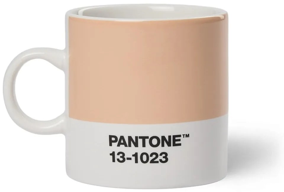 Broskvový porcelánový šálek na espresso 120 ml Peach Fuzz 13-1023 – Pantone