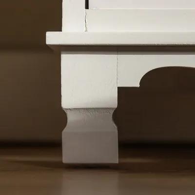 Klasický bílý noční stolek CLESS