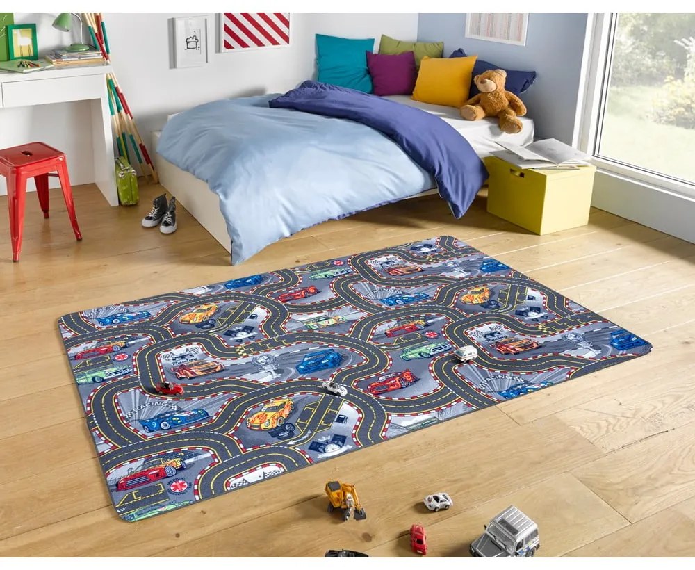 Dětský běhoun Hanse Home Play Race Track, 90 x 200 cm