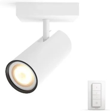 Hue White Ambiance Bodové svítidlo Philips Buratto 50461/31/P7 1x5,5W GU10 + Dimmer Switch