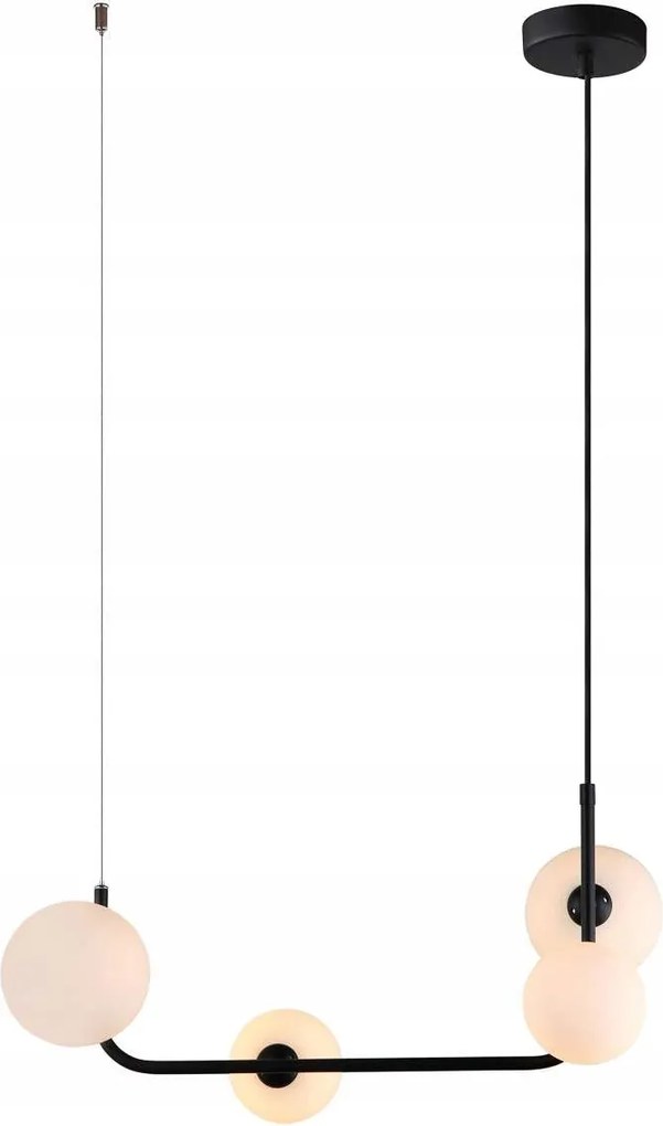 Závěsná lampa Ferrand MDM-4123/4 Bk Italux skleněná Svítidlo převis koule balls m