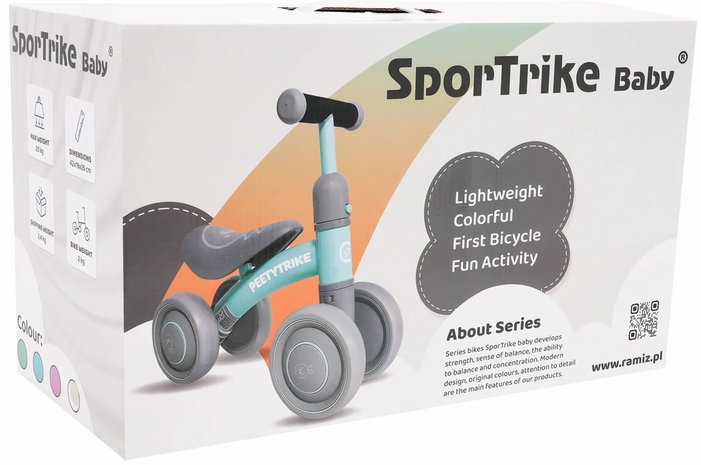 Odrážedlo SPORTRIKE PettyTrike zelené