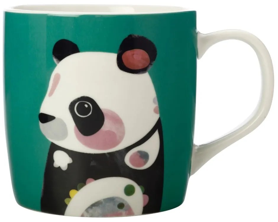 Tyrkysový porcelánový hrnek Maxwell & Williams Pete Cromer Panda, 375 ml