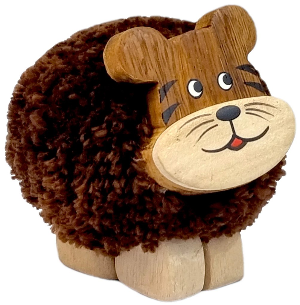2Kids Toys Dřevěná figurka XL pompon Tygr