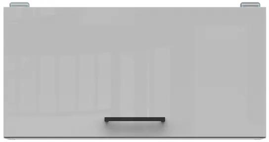 Junona Line Tafla horní skříňka GO/60/30, bílá/světle šedý lesk