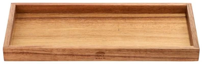 Holm Servírovací tác z akáciového dřeva 30x13cm