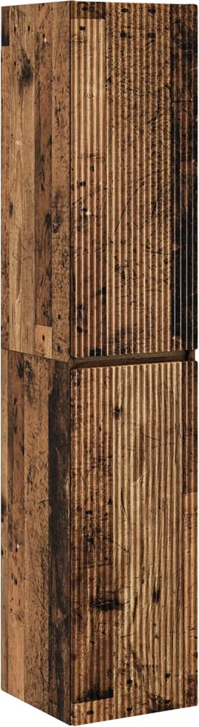Sada koupelnového nábytku 5 ks Staré dřevo 33 x 34,5 x 160 cm 3406011