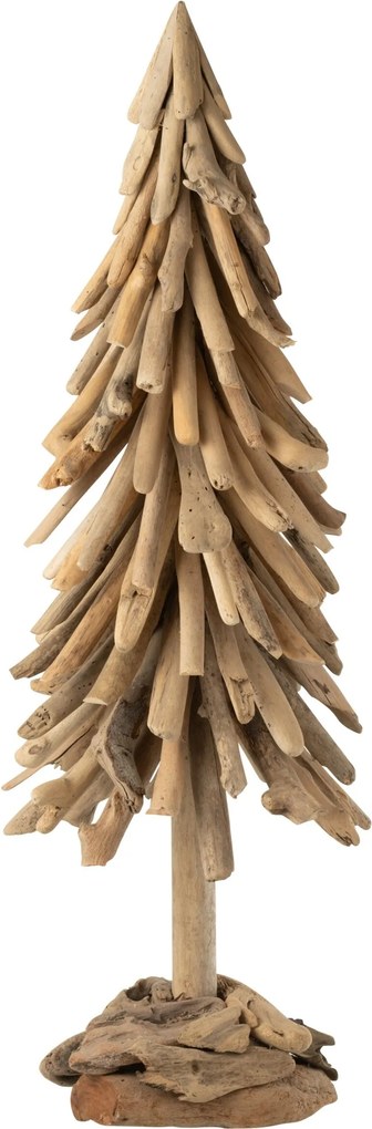 Velký dřevěný vánoční stromek z naplaveného dřeva Driftwood – 40*40*100 cm