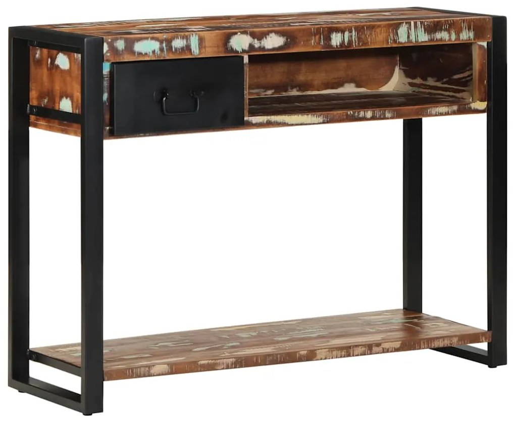 Konzolový stolek vícebarevné 100x35x75 cm recyklované dřevo