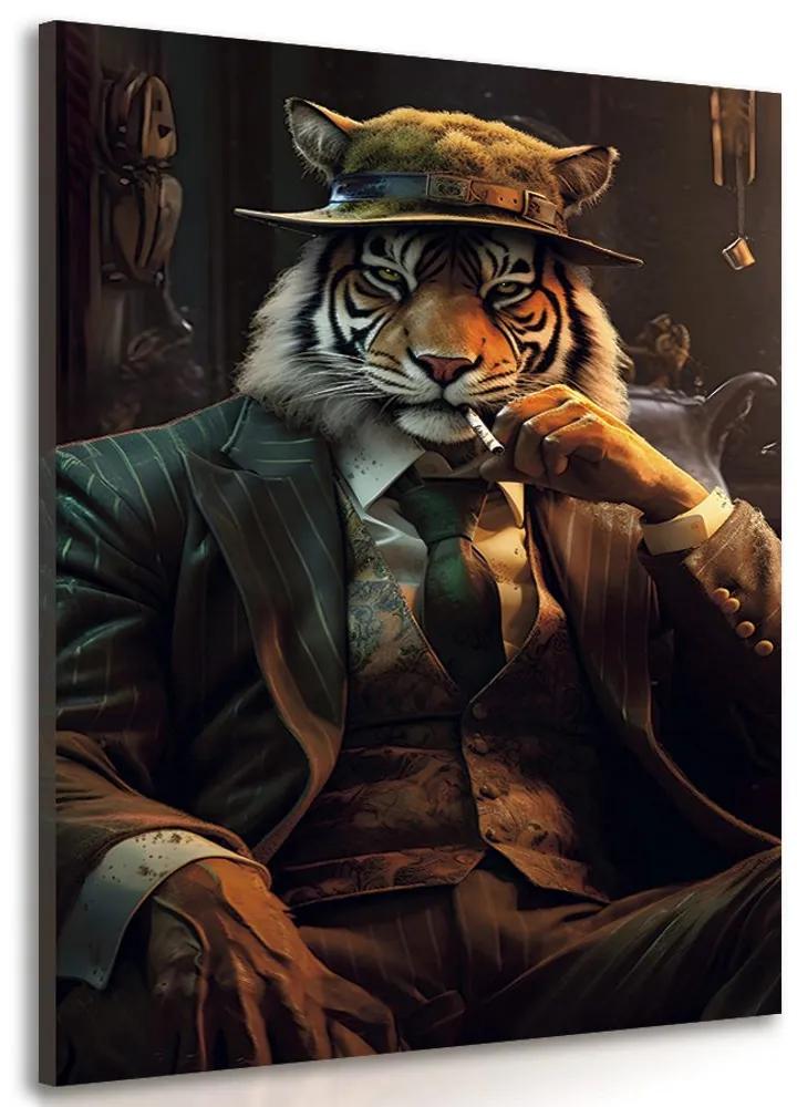Obraz zvířecí gangster tygr Varianta: 40x60