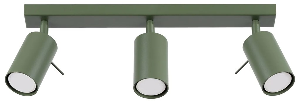 Sollux Lighting Stropní svítidlo RING 3L olivově zelené