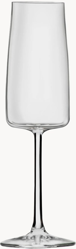 Sada sklenic na sekt z křišťálového skla Essential, 6 dílů