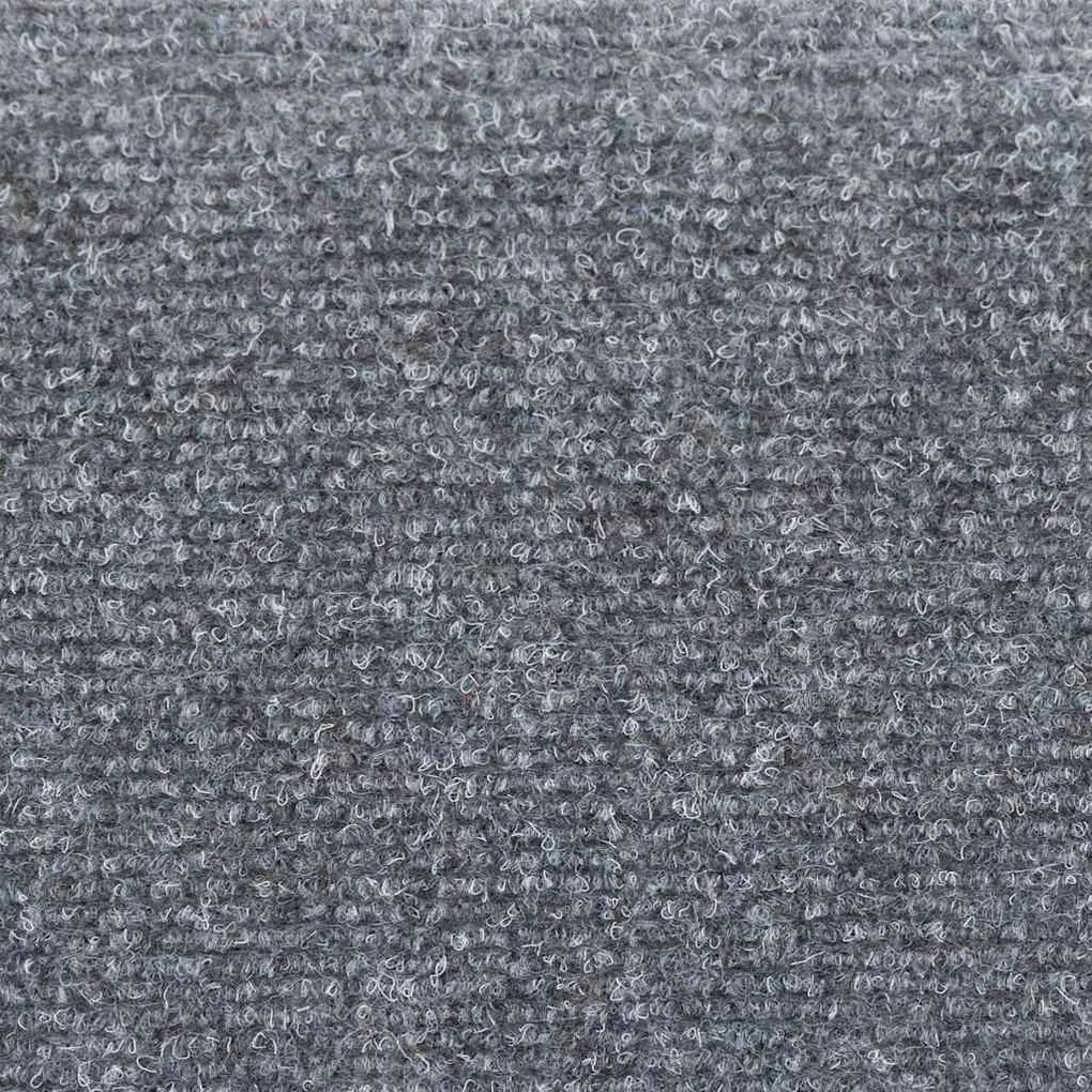 Schodové rohože samolepicí 5 ks 56 x 17 x 3 cm světle šedé půlkulaté 149680