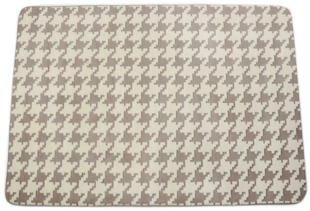 Tutumi Clover, plyšový koberec 160x230 cm, béžová, SHG-04023