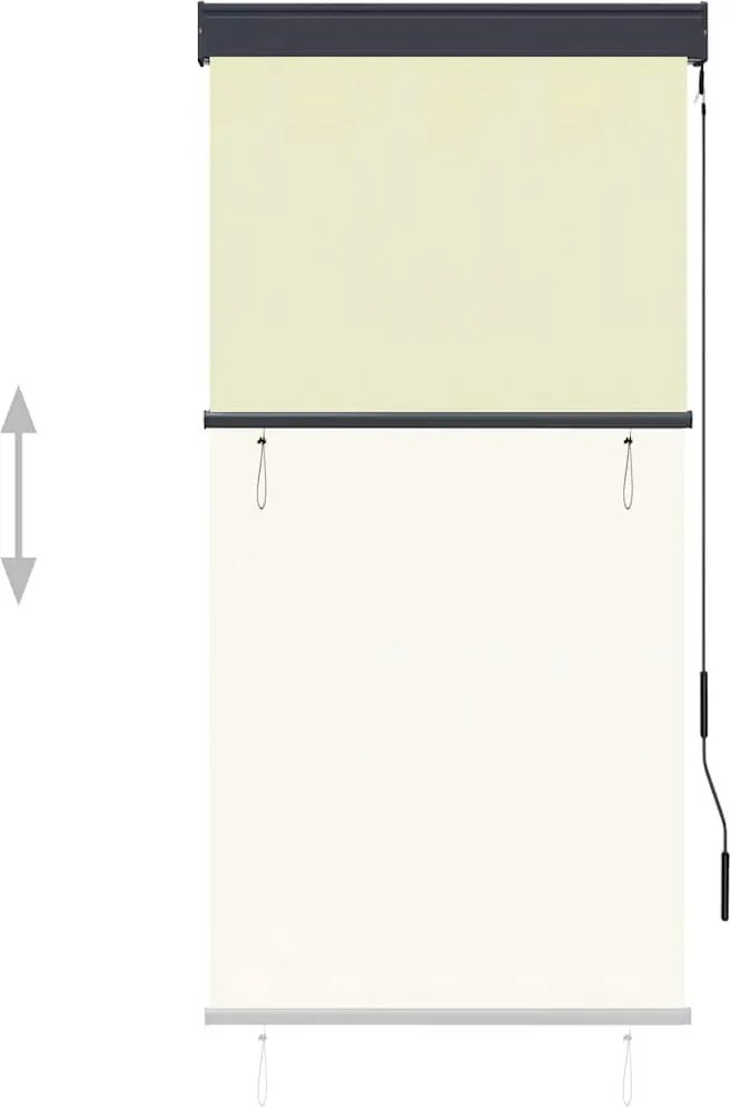 Venkovní roleta 80 x 250 cm krémová 145953