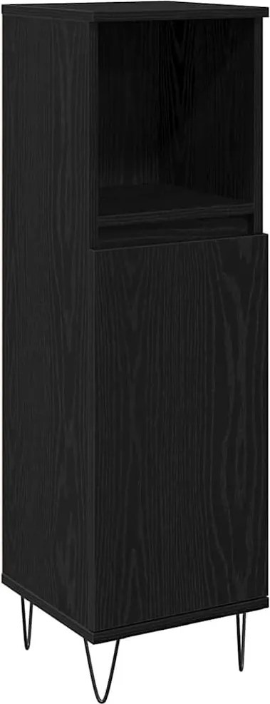 Sada koupelnového nábytku 3 ks Černý dub 30 x 30 x 190 cm 3333099