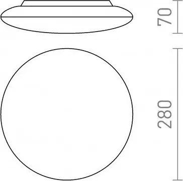 RED R13642 SASSARI stropní bílá polykarbonát/plast 230V LED 24W IP65 3000K - RED - DESIGN RENDL