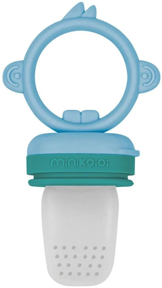 MINIKOIOI Kousátko krmicí Mineral Blue/Powder Grey