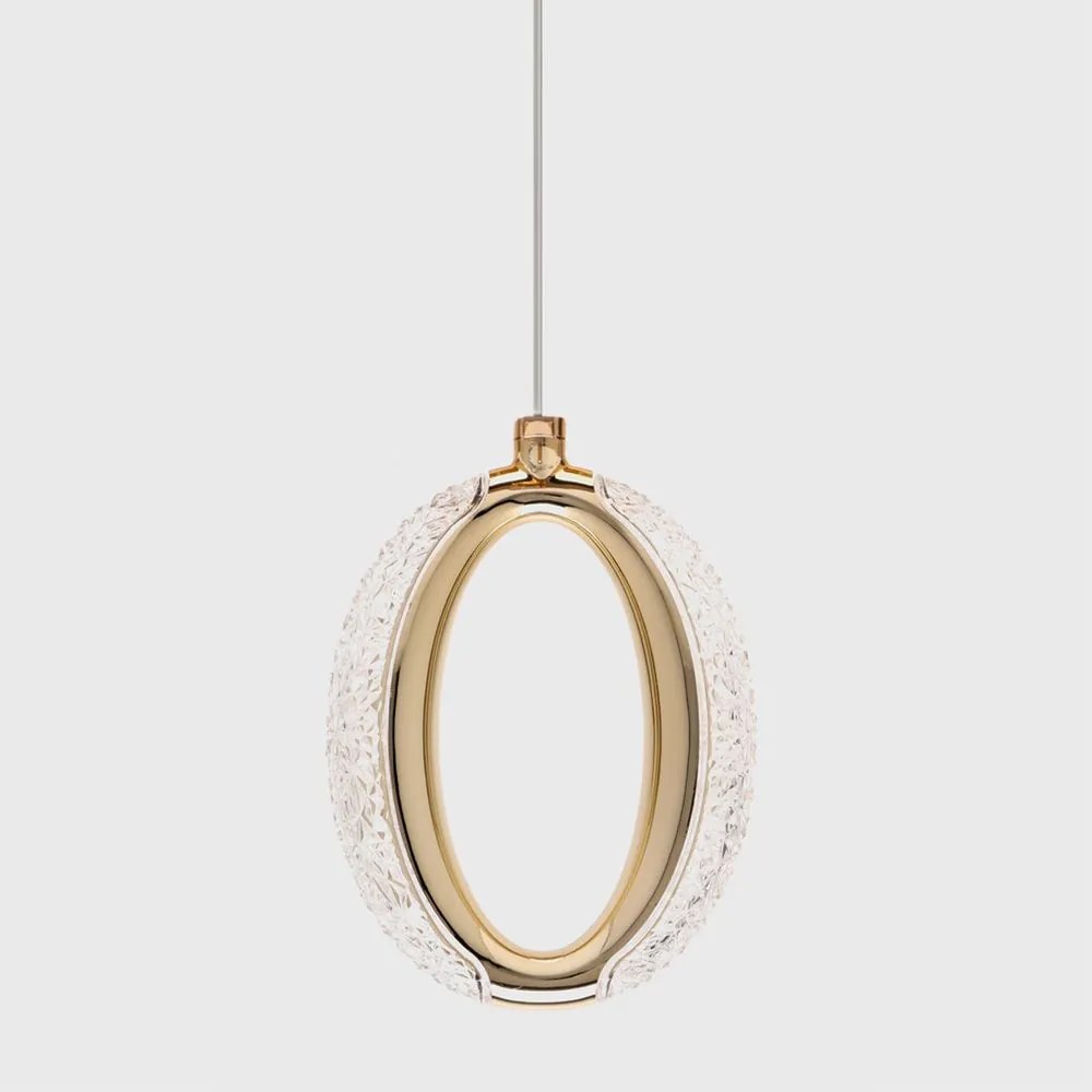 Toolight Závěsné LED osvětlení Crystal Modern A7 G114-1CP zlaté