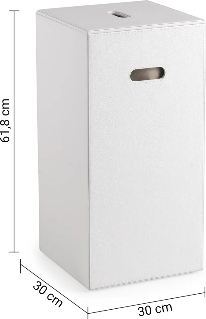 Gedy Gedy, LUXURY koš na prádlo 30x61, 8x30cm, bílé, 103602
