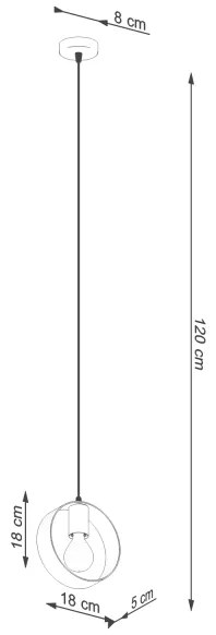 Sollux SL.1137 - Lustr na lanku TITRAN 1xE27/60W/230V bílá