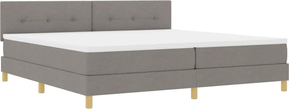 Postel s boxspringem s polštářem Taupe 200 x 200 cm textil 3338948
