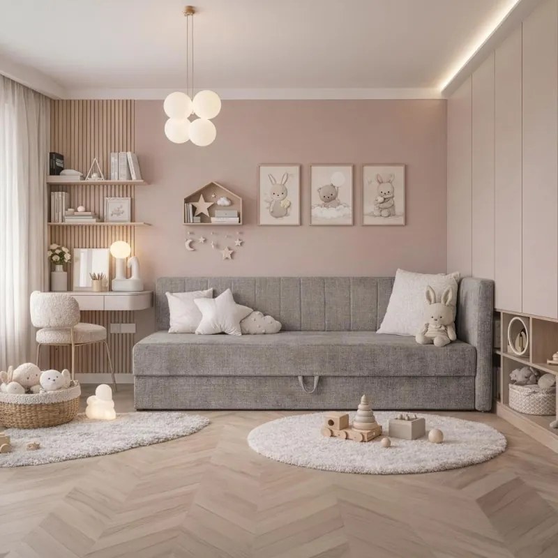 Válenda s úložným prostorem, 90x200, hnědá, LUIZA Kondela 0000420657