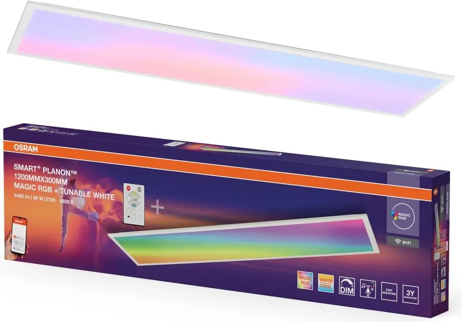 Osram -LED RGBW Stmívatelné stropní svítidlo SMART+ MAGIC LED/36W/230V Wi-Fi +DO