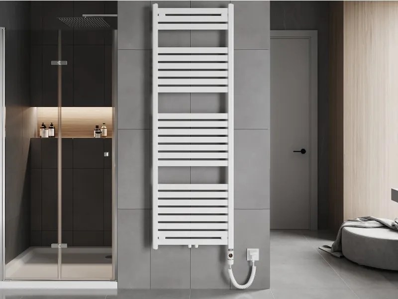 Mexen Uran, elektrické topné těleso 1800x600 mm + topná tyč 900 W, bílá, W105-1800-600-2900-20