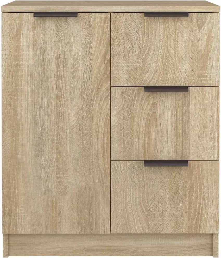 Příborníky 2 ks dub sonoma 60 x 30 x 70 cm kompozitní dřevo 3115790
