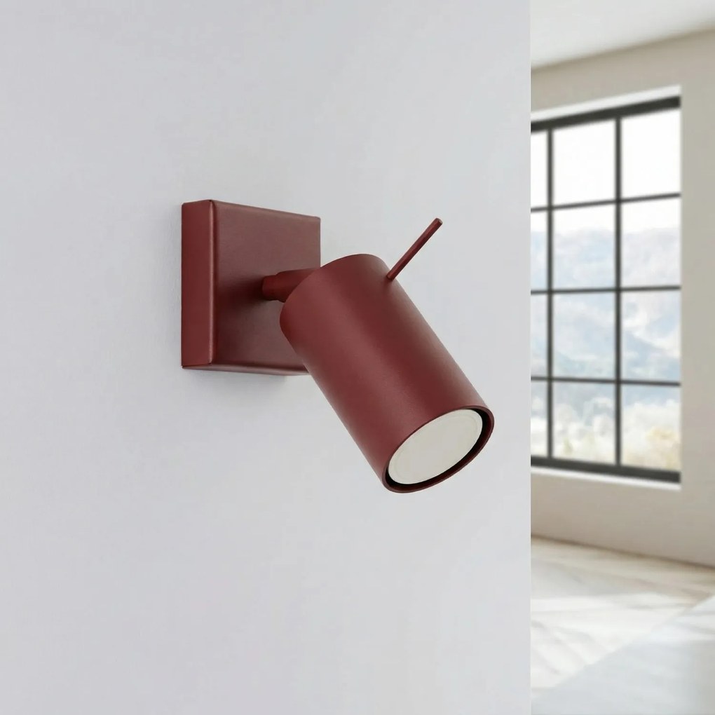 Sollux Lighting Nástěnné svítidlo RING bordó