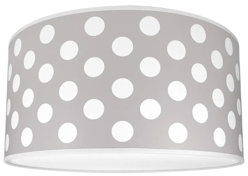 LAMPDAR Dětské stropní svítidlo DOTS GREY 2xE27/60W/230V šedá SA0660