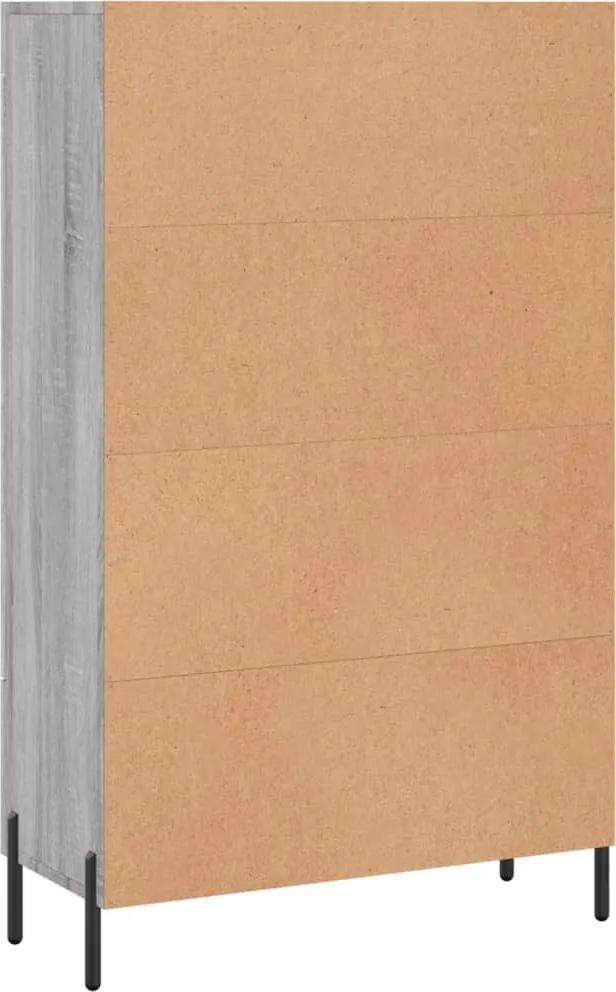vidaXL Skříň highboard 69,5 x 31 x 115 cm kompozitní dřevo [830338] Barva: bílá s vysokým leskem