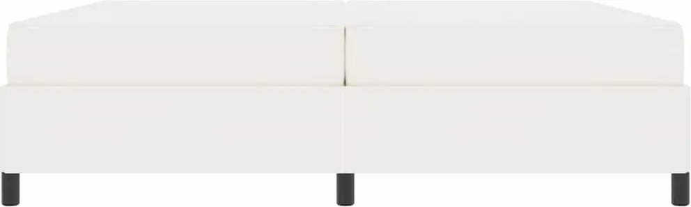 Rám postele s matrací Krémová 200 x 200 cm textil 3399142