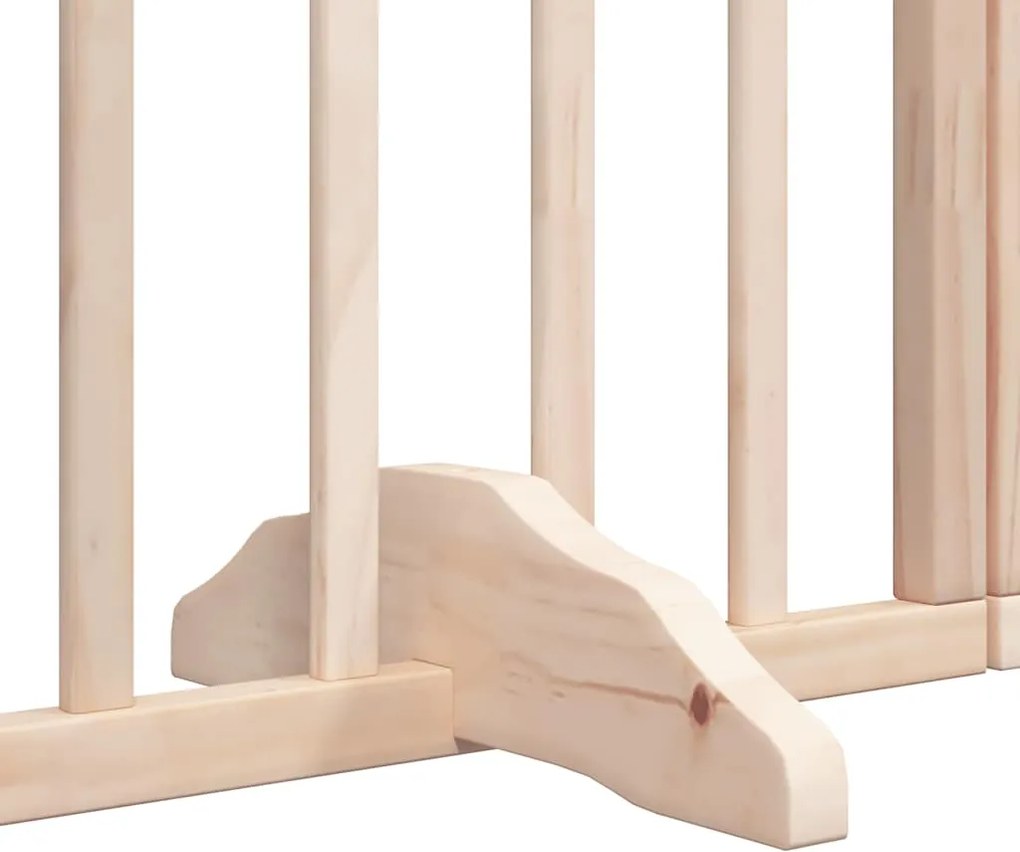 Zábrana pro psy s dvířky skládací 12 panelů 960 cm topol 3155560
