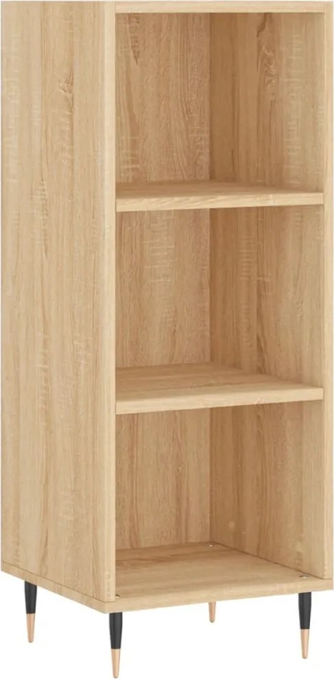 vidaXL Skříň highboard 34,5 x 34 x 180 cm kompozitní dřevo [3198964] Barva: hnědý dub