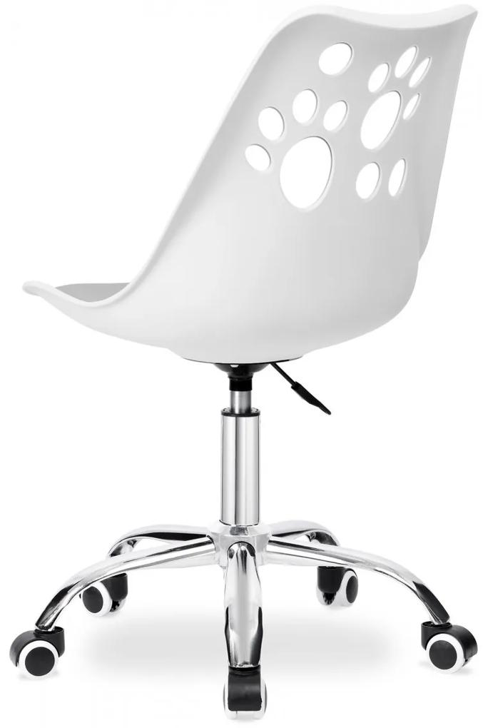 Otočná židle Grover bílo-šedá