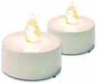 Nexos 42984 Dekorativní sada - 2 čajové svíčky - bílá