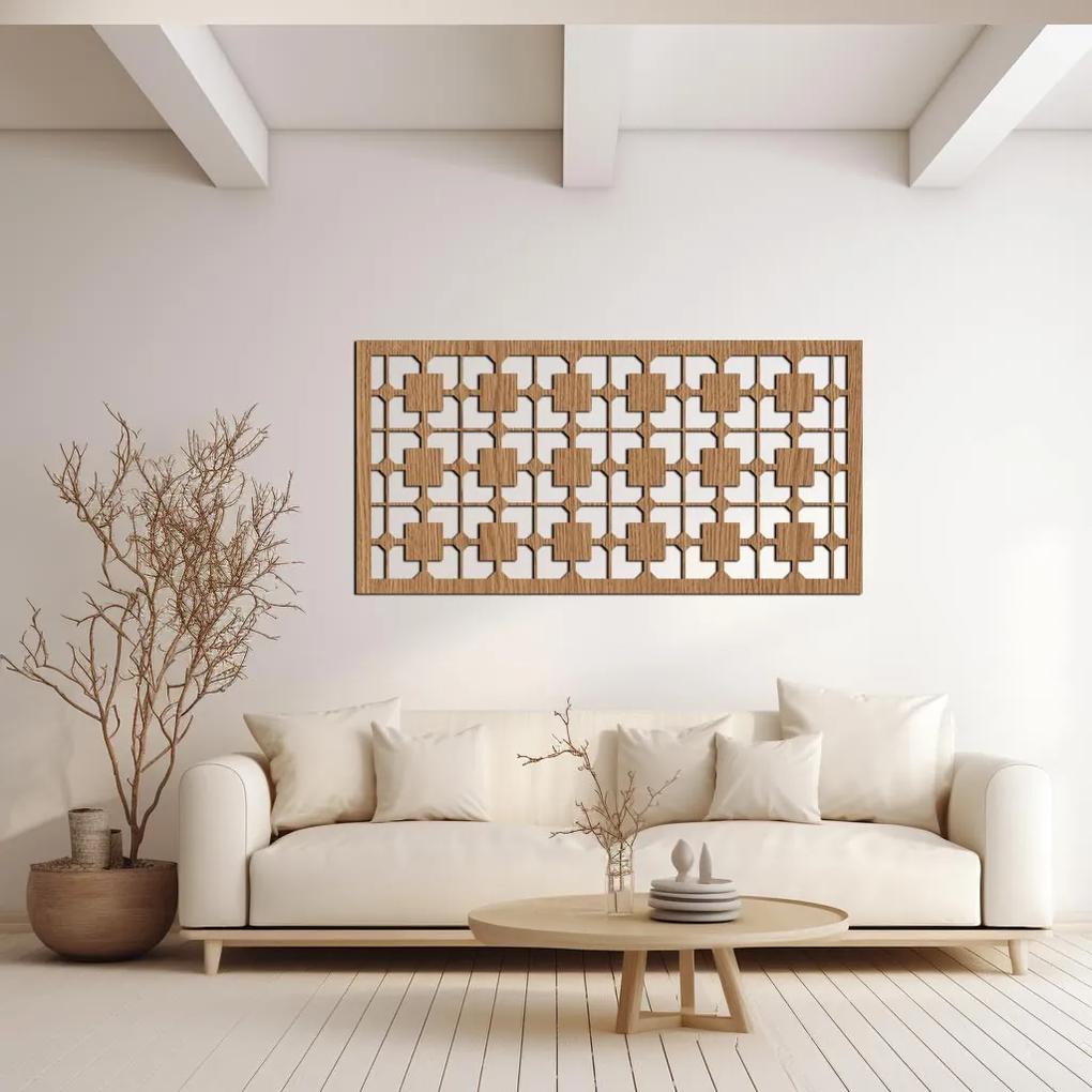 dřevo života Dřevěný dekorační panel na stěnu CROSS II Rozměry (cm): 50x95, Barevný vzor: Horský dub