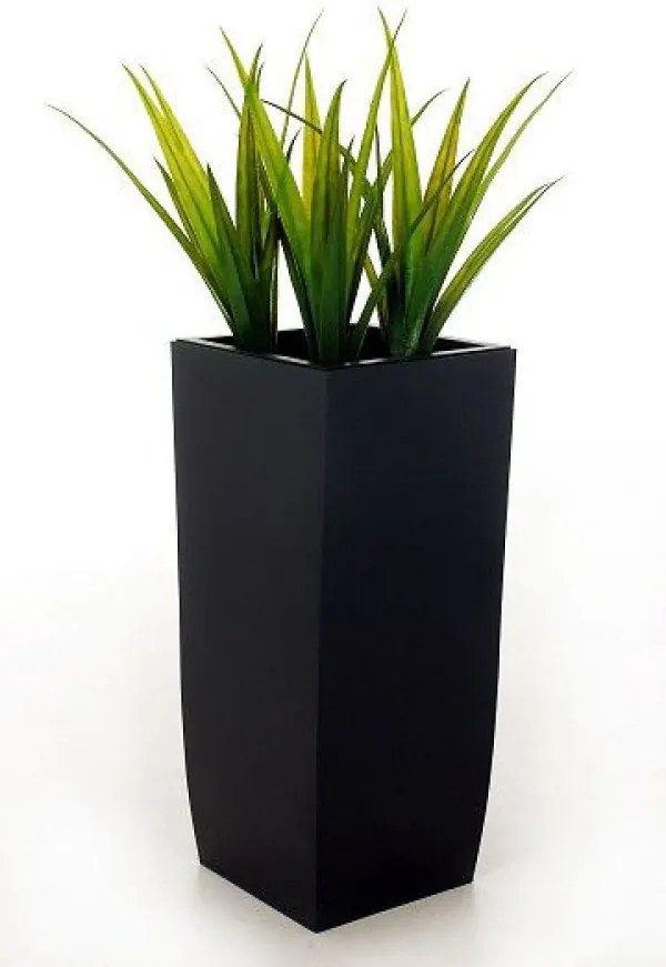 Květináč LINEA, pozink, výška 90 cm, antracit, vč. zavlaž. systému