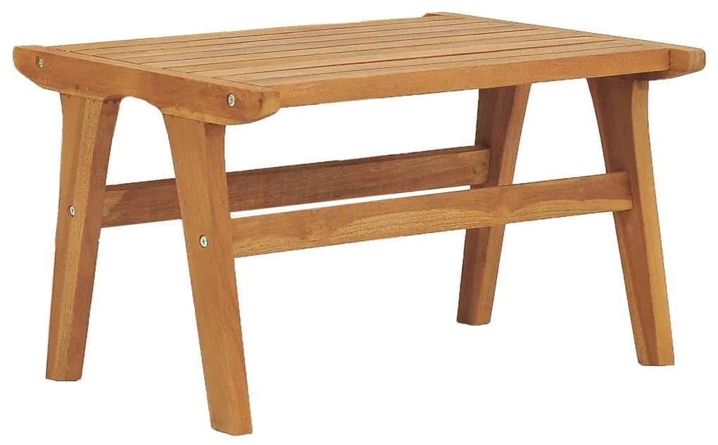 Zahradní židle s podnožkou masivní teakové dřevo - Default Title
