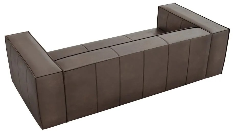 Hnědá kožená pohovka 227 cm Madame – Windsor &amp; Co Sofas