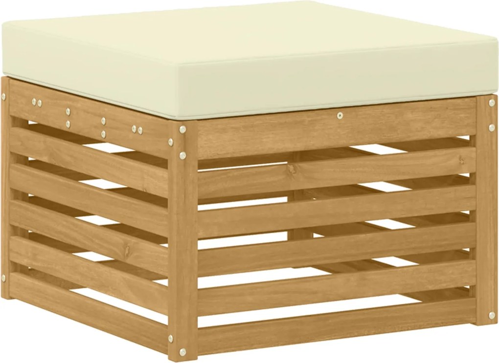 Venkovní pohovková souprava 7 ks Bílá a krémová 3392200