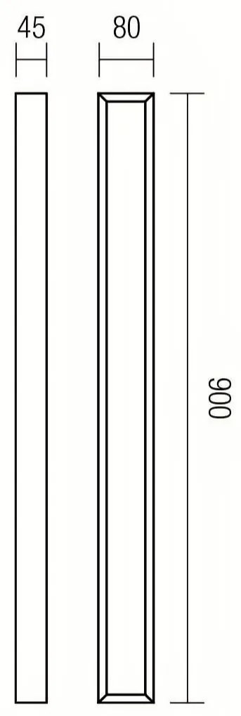 Světla a lustry REDO GROUP Redo HORIZON koupelnové světlo nad zrcadlo 90 cm/LED 30W/3000K-4000K/chrom