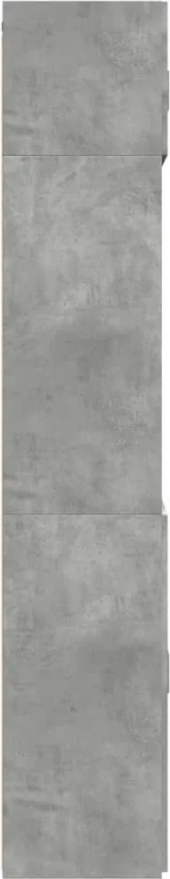 Úložná skříňka betonově šedá 70x42,5x225 cm kompozitní dřevo 3281318