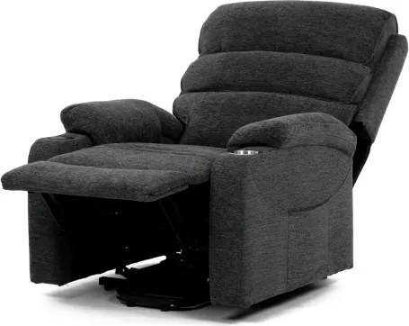 Polohovací křeslo šedé, elektrické TV-S8348 GREY2